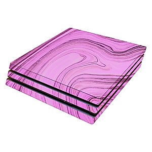 MightySkins Skin Compatible with Sony PS4 Pro Console - Pink Thai Marble | Protective, Durable, and Unique Vinyl Decal wrap Cover | Easy to Apply, Remove, and Change Styles | Made in The USA