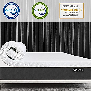 3 Inch Gel Memory Foam Mattress Topper King Size High Density Cooling Pad Pressure Relief Bed Topper (with Removable & Washable Bamboo Cover)