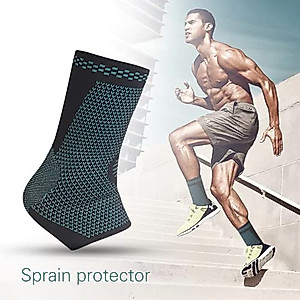 [ 2 pack ] Ankle Support Running, Sports, Daily Wear - Ankle Brace, Achilles Tendonitis Support, Sprained Ankle Supports for Weak Ankles and Joint Pain - Sprained Ankle, Plantar Fasciitis, Achilles Tendonitis, Relieve Swelling of Heel Spurs (Large)