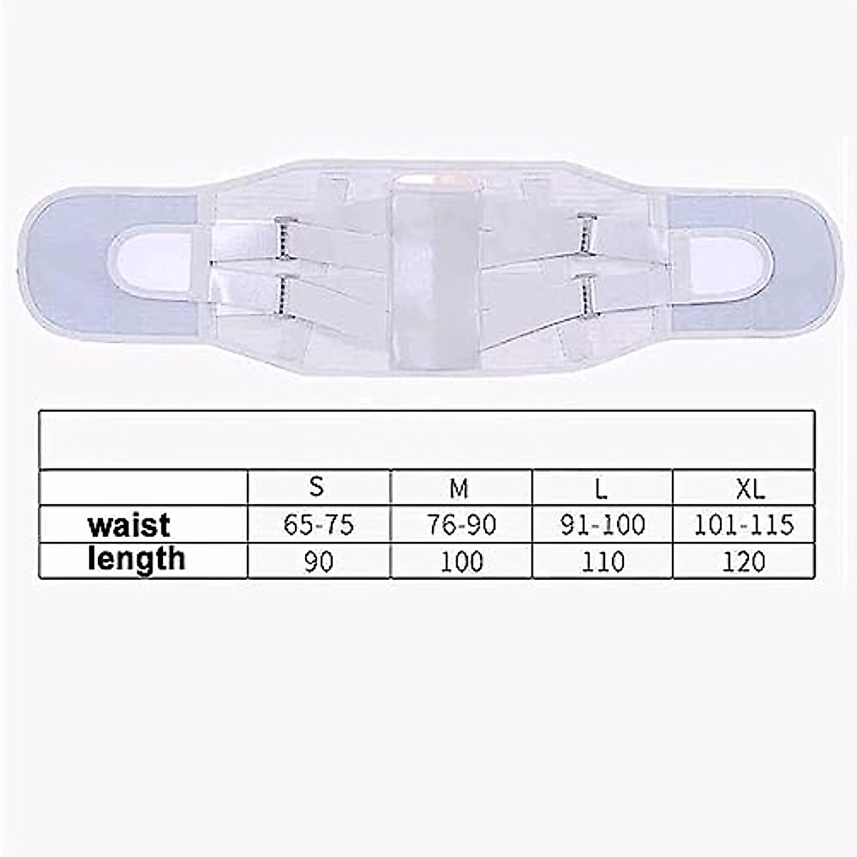 Widen Lumbar Support Orthopedic Tourmaline Self-Heating Magnetic Steel Bone Rod Waist Belt Lumbar Support Back Brace Belt with 3 Piece Pads Men Women,XL,Grey