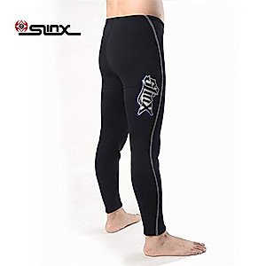 Dizokizo Wetsuit Pants 3mm Thermal High Waist Long Neoprene Trousers Diving Pants for Men Women (Size XL)