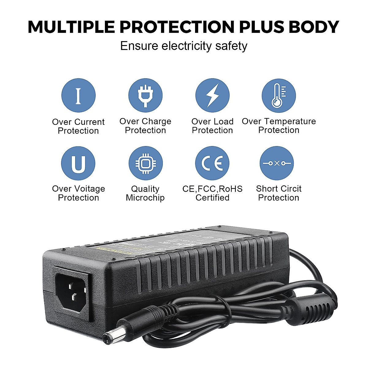 LeTaoXing 36V 3A Power Supply Adapter AC 100V~240V to DC 36 Volt Converter 108W 3amp 36 Vdc 36V/3A Transformer 5.5x2.5mm Plug for Engraver Printer Electric Drill LED Strip Light Water Pump