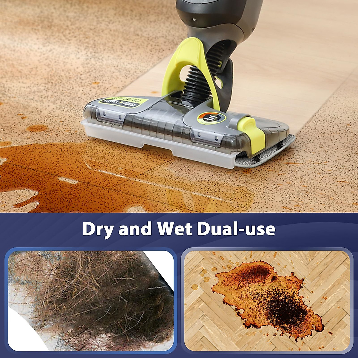 Steam Mop Replacement Pads for Shark Vacmop - 4 Pack Reusable Mop Pads - Compatible with Shark Vacmop VM252, VM250, VM200, VM190 Models - Washable Vacuum Mop Pad Refills - Suitable for All Hard Floors