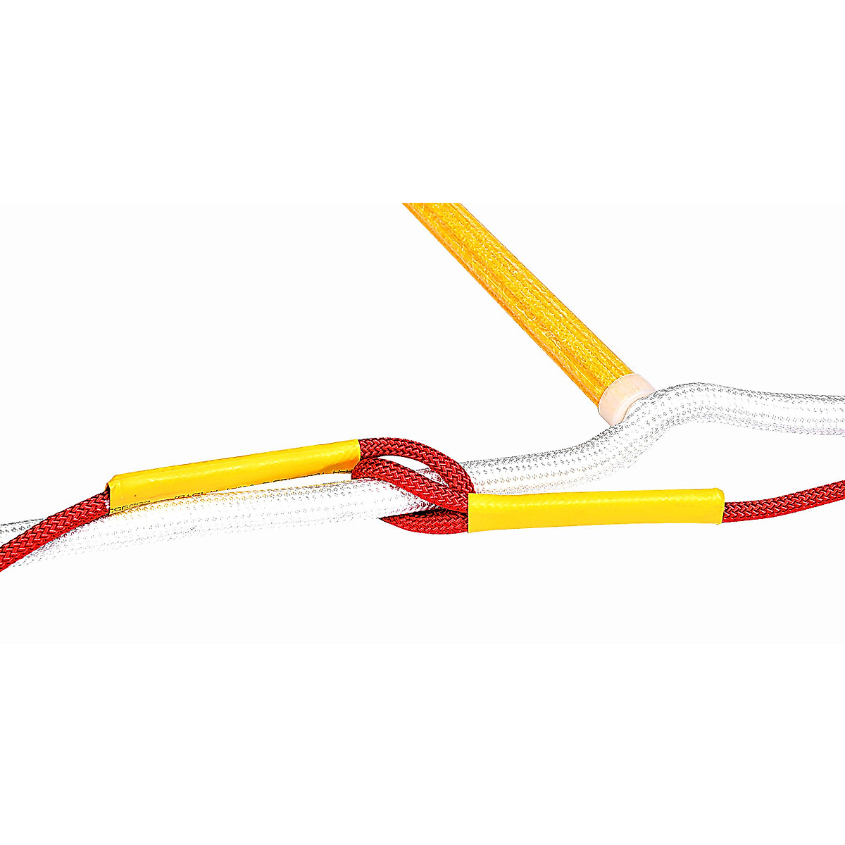 ISOP Fire Emergency Ladder 4 Story Homes 32ft - Fire Safety Ladders with Hooks and Safety Belt - Emergency Escape Ladder 4th Story House/Reusable, Weather Resistant & Portable