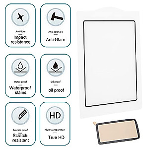 Qinlorgo Camera LCD Screen Optical Glass, Multilayer Waterproof Professional Oil Proof Sensitive Camera LCD Screen Protector Cover for Camera for D7200 Camera