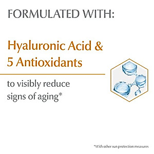 Eucerin Sun Age Defense SPF 50 Face Sunscreen Lotion with Hyaluronic Acid, Facial Sunscreen with 5 Antioxidants, 2.5 Fl Oz Bottle