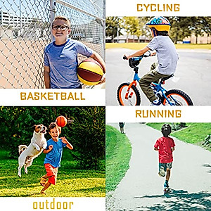 AMERICLOUD Boy's Quick Dry Short-Sleeve T-Shirts Active T Shirts for Boys 3-12 Years Old (Blue-L)