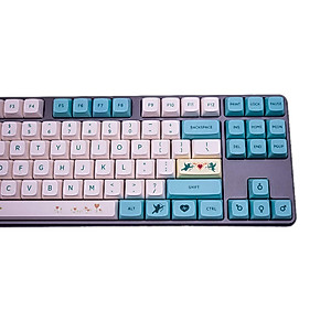 ONECAP 128 XDAS keycaps Dye-Sublimated Keycap for MX Switch Keyboards for Wired USB Mechanical Gaming Keyboard