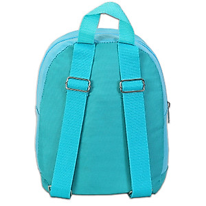 The Little Mermaid Mini Backpack Set - 10” Canvas Ariel Backpack with Front Pocket and Bottle | Little Mermaid Backpack Bundle