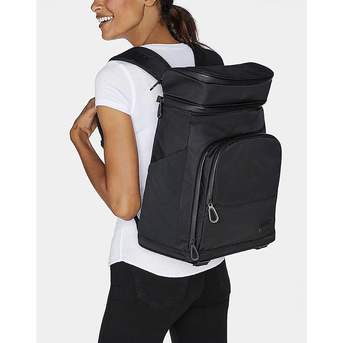 Caboodles Active by Simone Biles MVP Beauty Pack, Gym Bag with Padded Computer Compartment, Black, (Model: CAB60000A)