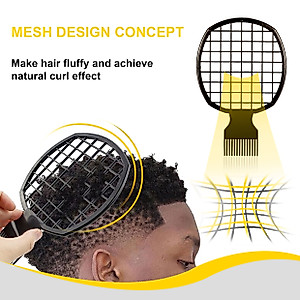 Selalu Curl Sponge Set with Glove, Metal Brush Pick and Twist Comb for Men and Women