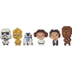 Dimensions 72-76143 Star Wars Family Counted Cross Stitch Kit, 14 Ivory Aida, 6" Diameter