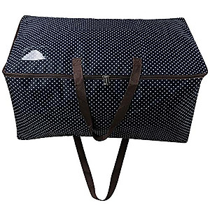 iwill CREATE PRO 27.5 X 16.5 X 13.8, 3-Side Zip Open Storage Bag with Handles for Christmas Trees,Out String Lights,Ballons,Party Balls, Black Dots