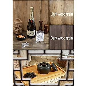 iProtech 5PCS 10Patterns Double Sided Photography Background Boards with 4 brakets, Waterproof Reusable 16x16in Cement/Marble/Wood/Brick Texture Photo Backdrop Props for Food Jewelry Cosmetics