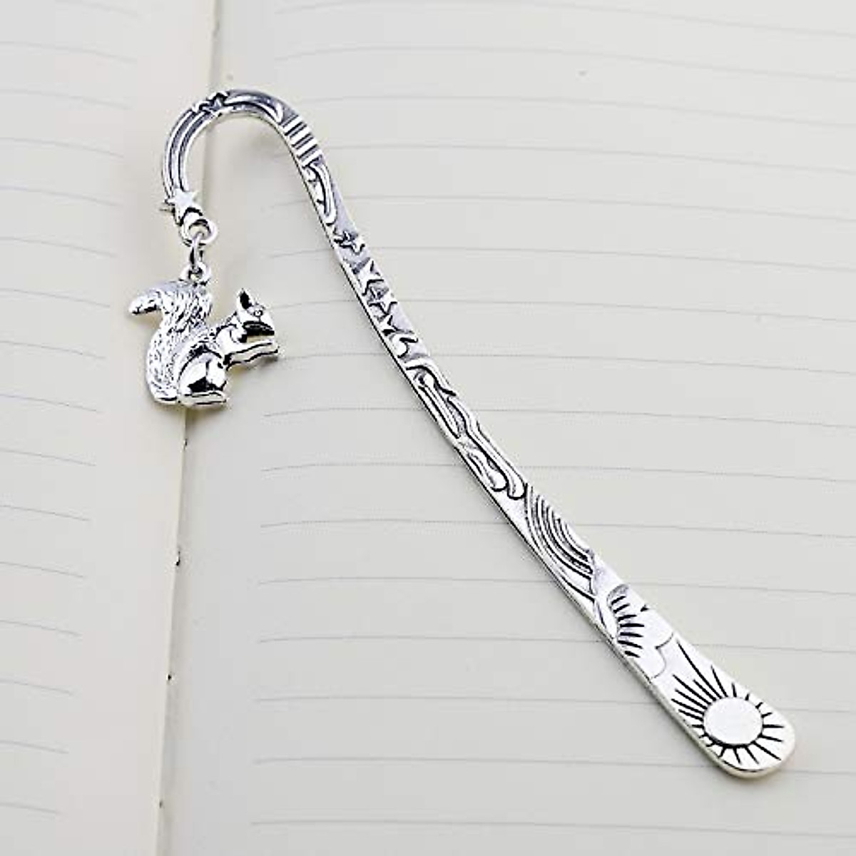 AKTAP Book Lover Gift Squirrel Bookmarks Squirrel Gifts for Squirrel Lovers Book Jewelry Library Gift for BFF (Squirrel Bookmarks)