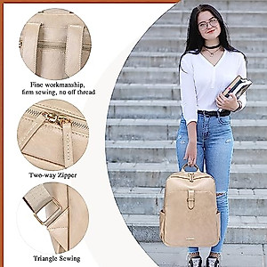 UBAYMAX PU Leather Women Backpack Casual Shoulder Bag Fashion Ladies Daypacks Travel Backpack 14 INCH Laptop Backpack