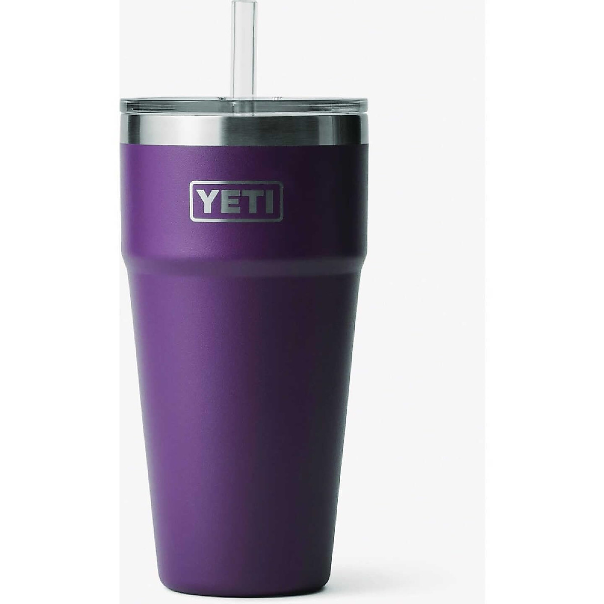 YETI Rambler 26 oz Straw Cup, Vacuum Insulated, Stainless Steel with Straw Lid, Peak Purple