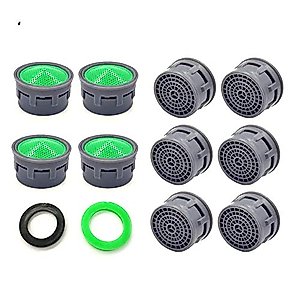 Faucet Aerator, Faucet Flow Restrictor Replacement Parts Insert Sink Aerator for Bathroom (10pcs)