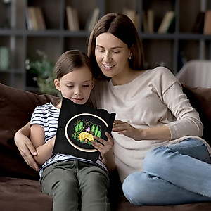 ERKOON 5 Sets Embroidery Kit for Beginners, Art Craft Handy Sewing Set Mushroom Cross Stitch Starter Kits, DIY Embroidery Kits with Patterns and Instructions Hoops Needles Threads