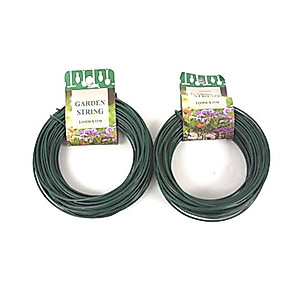 THE UM24 100 Feet Garden Wire Heavy Duty Green Coated Plant Twist Tie Garden Training Wire