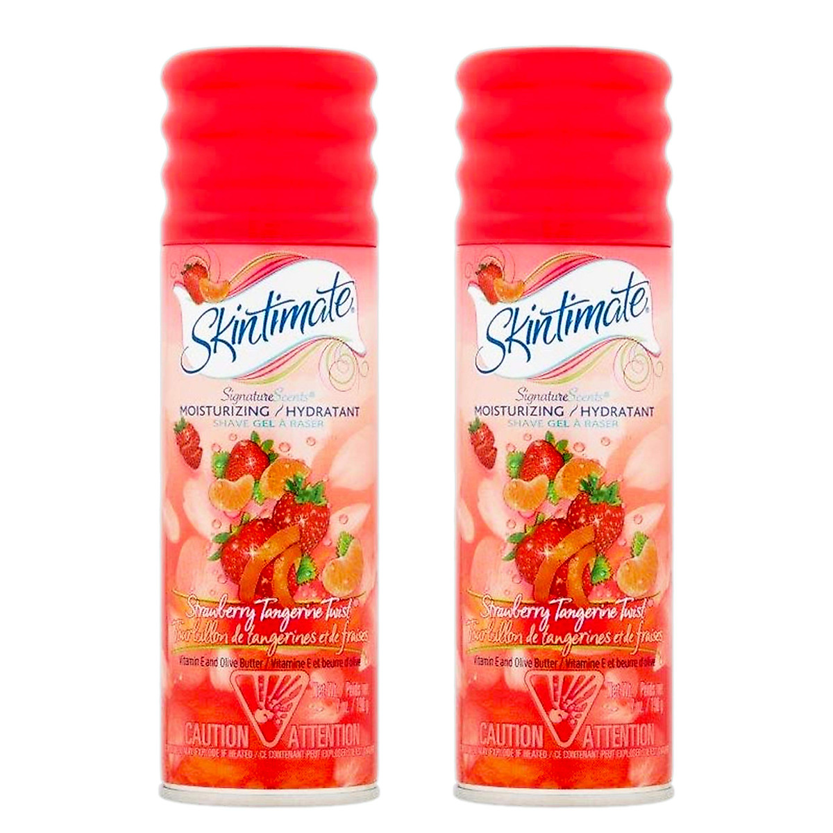 Skintimate Signature Scents Moisturizing Shave Gel, Strawberry Tangerine Twist - 7 oz - 2 pk