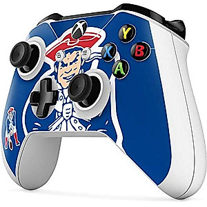 Skinit Decal Gaming Skin Compatible with Xbox One S Controller - Officially Licensed NFL New England Patriots Retro Logo Design