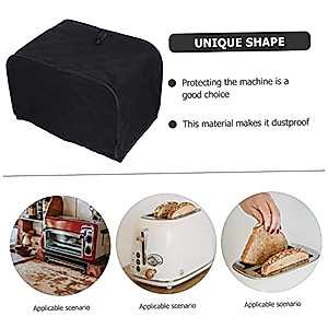 KICHOUSE Bread Machine Dust Cover Oven Microwave Combo Oven Protector Air Fryer Toaster Air Fryer Cover Toaster Protector Kitchen Protection Cover Bread Machine Sleeve Home Supply Black
