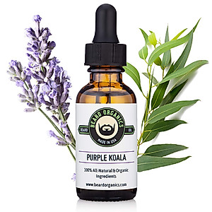 Beard Organics Purple Koala Beard Oil | Eucalyptus & Lavender