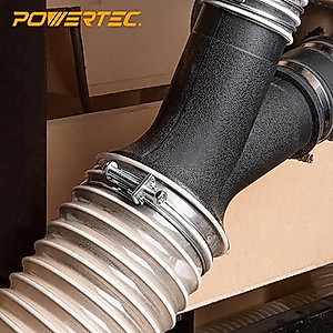 POWERTEC 70215 2 Inch Double Wire Hose Clamp with bolt, Adjustable Hose Clamps for Pool Hose for Above Ground Pools & Pool Pump Hose, Pipe Clamp, Worm Gear Clamp, 5 pack (Color May Vary)