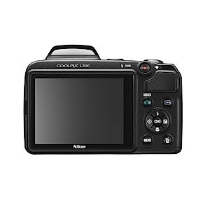 Nikon Coolpix L320 16.1MP Digital Camera with 26x Optical Zoom - BLACK