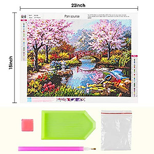 DIY 5D Diamond Painting Digital kit Suitable for Adults and Children Full Diamond Embroidery Painting Rhinestone Paste DIY Painting Cross Stitch Art Crafts Home Wall Decoration Gifts 22X18 inches.