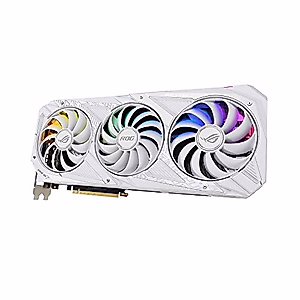 ASUS ROG STRIX NVIDIA GeForce RTX™ 3080 White OC Edition Gaming Graphics Card (PCIe 4.0, 10GB GDDR6X, HDMI 2.1, DisplayPort 1.4a, White color scheme, Axial-tech Fan Design, 2.9-slot, Super Alloy Power