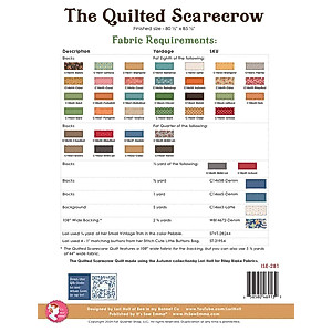 Generic Riley Blake Assortment of Creative, Must-Have Quilt Patterns by Lori Holt of Bee in My Bonnet and It’s So Emma. (It's Sew Emma The Quilted Scarecrow Quilt Pattern), P120-AUTUMN