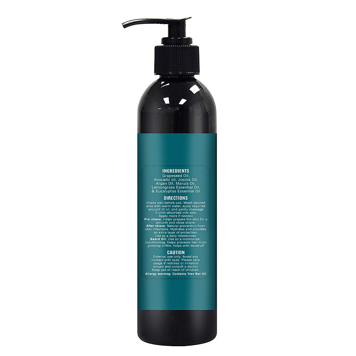 The Henna Guys 8 fl. Oz, Lemongrass & Eucalyptus Pre Shave Oil for Men, Premium Pre Shave Oil, Excellent Shaving oil for Men, Prepares for a burns free Shave, Works with Straight or Safety Razor