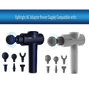 UpBright 26V AC/DC Adapter Compatible with Flyby F1Pro F1 Pro MaxKare XKPC-8000 GQ24-260100-AU AccuMed Vibration Deep Tissue Massage Gun 26VDC 0.5A 1A 30W 2550mAh 2000mAh 44.28Wh Power Battery Charger