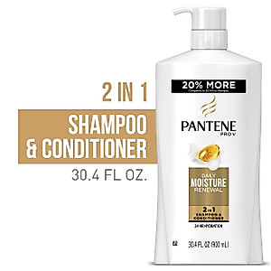 Pantene Pro-V Daily Moisture Renewal 2 in 1 Shampoo & Conditioner, 30.4 fl oz