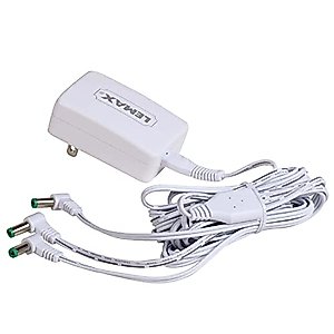 Lemax Power Adaptor, 4.5V, White, 3-Output, Changeable Plug: UL/CUL #94565