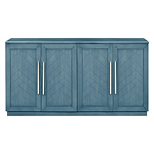 LUMISOL Farmhouse Kitchen Sideboard Buffet Cabinet with Storage Doors and Adjustable Shelf Wood Storage Cabinet for Living Dining Room