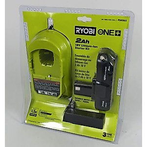 Ryobi One+ 18v Lithium Ion 2.0ah Battery and Charger Kit, Extreme Weather Performance Fast Charging Under 1 hour