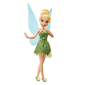 Disney Store Official Princess Story Doll - Tinker Bell from Peter Pan, 11 Inches, Includes Coloring Area and Additional Dress, Classic Outfit, Perfect for Girls