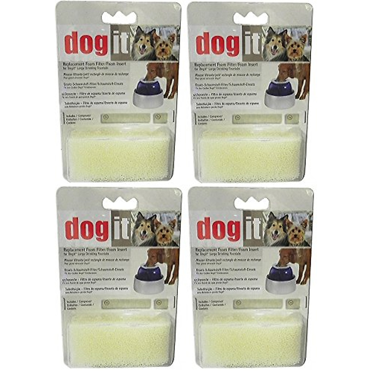 Dog-It Fresh and Clear Replacement Foam 4- Pack