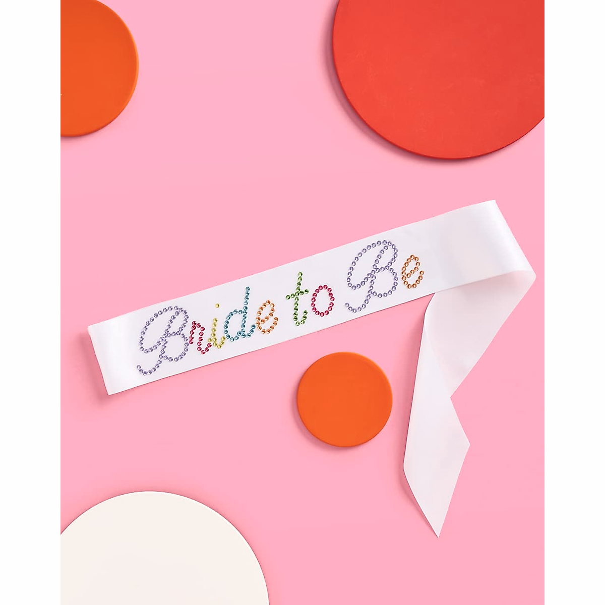 xo, Fetti Bride to Be Rainbow Rhinestone Sash | Bachelorette Party Decorations, LGBTQ Bridal Shower Gift, Lesbian Bridesmaid Favors