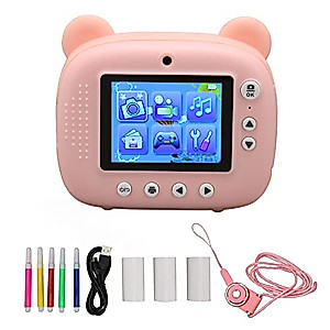Kids Camera, 2.4inch 24MP Dual Cameras Auto 1080P FHD Digital Video Camera for Toddlers, Camera Gift for Your Baby Boys Girls, Maximum Support 64G (Pink)