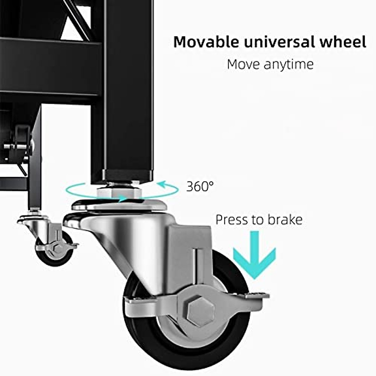 Storage Shelves, Closet Organizers and Storage 4-Shelf Foldable Metal Shelving Units 28" W x 14" D x 50" H for Garage Kitchen Bakers, Collapsible Organizer Rack, Heavy Duty on Wheels (4 -Shelf)
