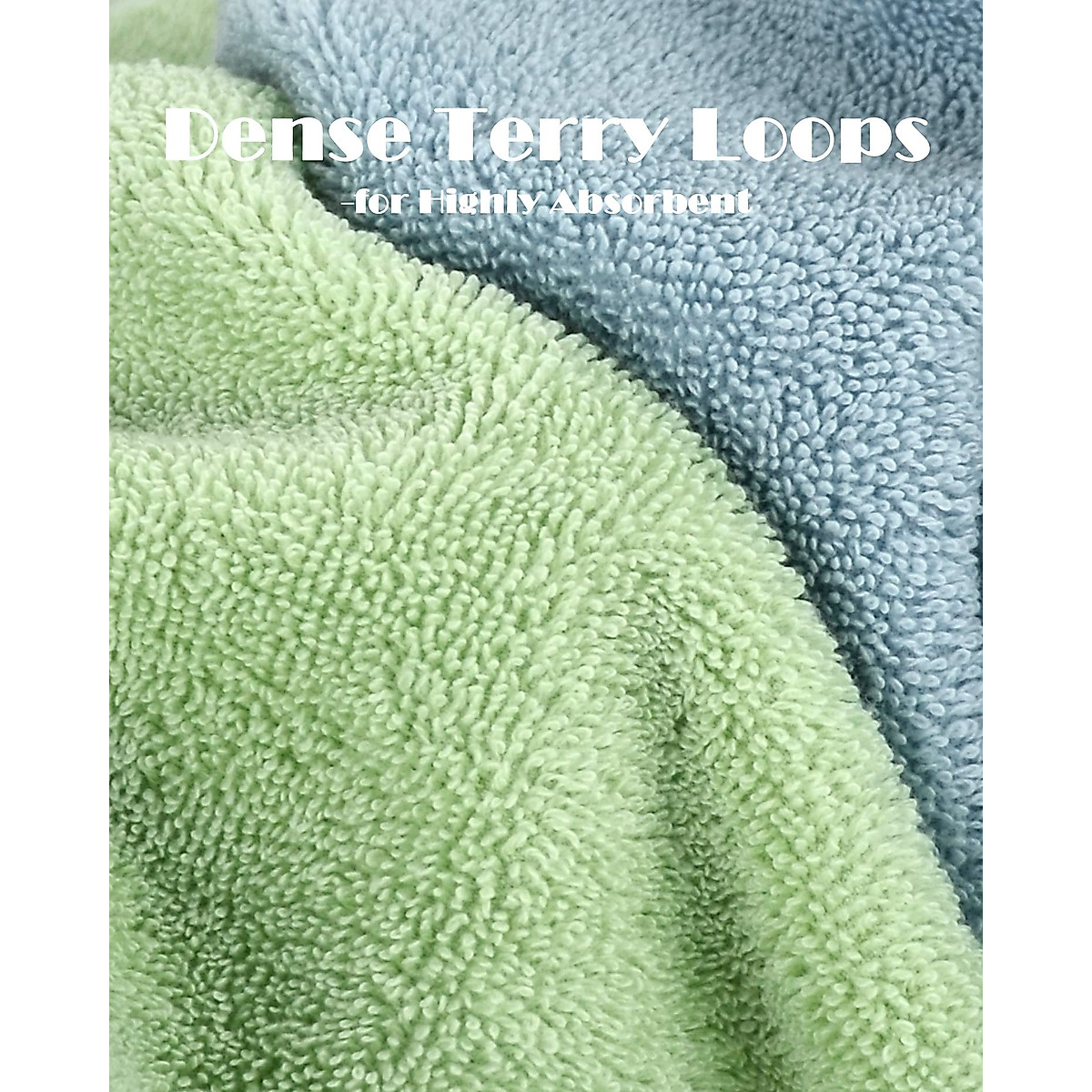 Cleanbear Luxury Bath Towels Set of 6 Shower Towels with Assorted Colors for Different Family Members 55 by 27 Inches Ultra Soft Bathroom Towels Highly Absorbent Body Drying Towels
