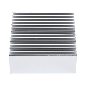 Awxlumv 4PCS 50mm Aluminum Heatsink Kit 50x50x20mm/ 1.57" (L) x 1.57"(W) x 0.79"(H) Heat Sink Cooler for GPU CPU Peltier Plate Module Router Amplifier Led Chipset Heat Radiator Cooling Fin (Sliver)