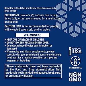 Life Extension RNA Capsules 500 mg - Ribonucleic Acid Supplement for Immune Support, Healthy Cell and Inflammatory Response – Gluten-Free, Non-GMO – 100 Capsules