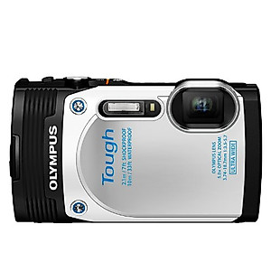 Olympus Stylus TG-850 IHS 16 MP Digital Camera (White) - International Version