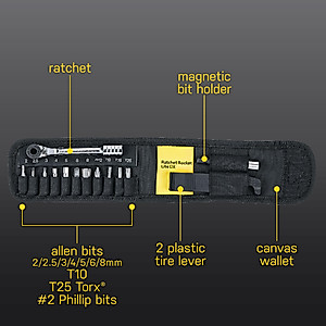 Topeak TT2524 Ratchet Rocket Lite DX Tool , Black, 12