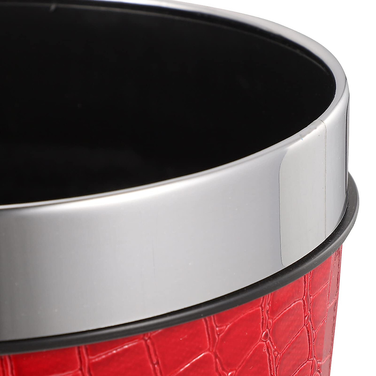 Operitacx Vintage Household Trash Can Lidless Retro Garbage Bin Kitchen Bathroom Office Bedroom Waste Bucket